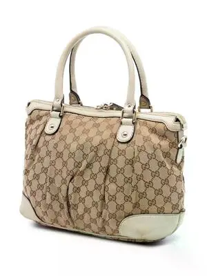 Gucci Gg Canvas Sukey Satchel - Neutrals