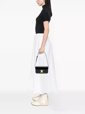 Celine Shiny Calfskin Claude Shoulder Bag