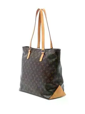 LOUIS VUITTON 2005 Monogram Cabas Mezzo Tote Bag
