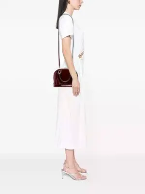 LOUIS VUITTON 2014 Monogram Vernis Alma Bb Satchel - Red