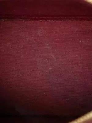 LOUIS VUITTON 2014 Monogram Vernis Alma Bb Satchel - Red