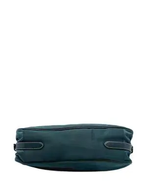 Prada Tessuto Canapa Logo Shoulder Bag - Blue