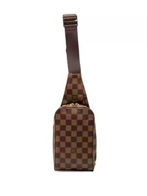 LOUIS VUITTON 2004 Damier Ebene Geronimos Crossbody Bag