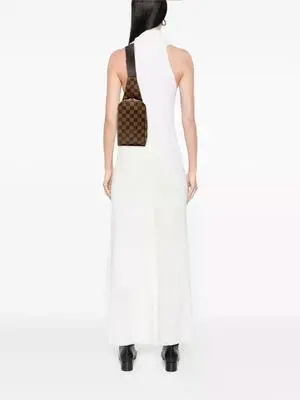 LOUIS VUITTON 2004 Damier Ebene Geronimos Crossbody Bag