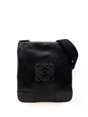Loewe 2009 Leather Anagram Crossbody Bag