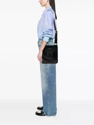 Loewe 2009 Leather Anagram Crossbody Bag