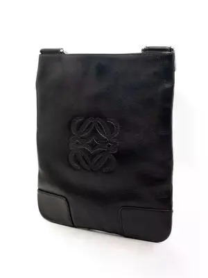 Loewe 2009 Leather Anagram Crossbody Bag