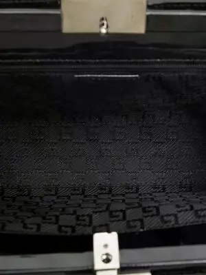 Gucci Patent Clasp Handbag