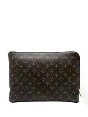 LOUIS VUITTON 2018 Monogram Etui Voyage Mm Clutch - Brown