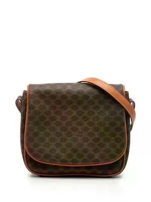 Celine 1999 Macadam Coated Canvas Crossbody Bag