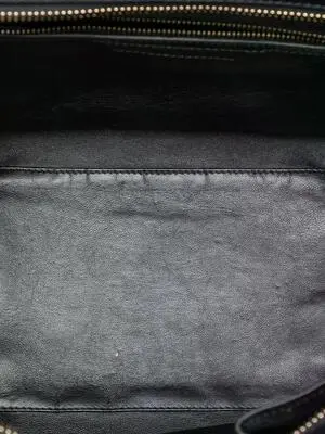 Celine Mini Bicolor Canvas And Leather Luggage Tote