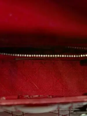 Dior 2014 Mini Lady Satchel - Red