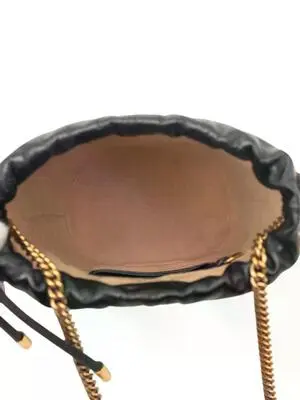 Gucci Mini Gg Marmont Matelasse Diagonal Leather Torchon Bucket Bag - Neutrals