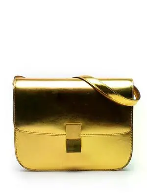 Celine 2010-2026 Medium Classic Box Crossbody Bag - Gold