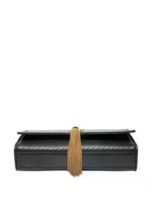 Saint Laurent 2013-2026 Medium Monogram Kate Tassel Crossbody Bag - Black