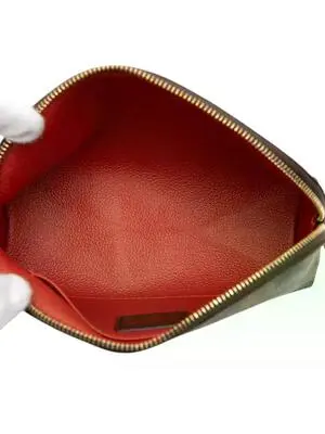 LOUIS VUITTON 2004 Damier Ebene Cosmetic Pouch - Brown