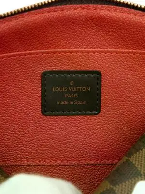 LOUIS VUITTON 2004 Damier Ebene Cosmetic Pouch - Brown