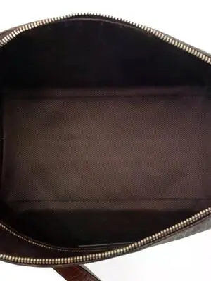 Saint Laurent Le Monogramme Coated Canvas Shoulder Bag - Brown