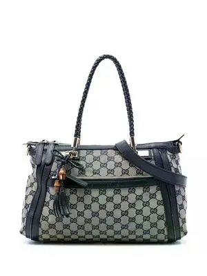 Gucci Gg Canvas Bella Satchel - Neutrals