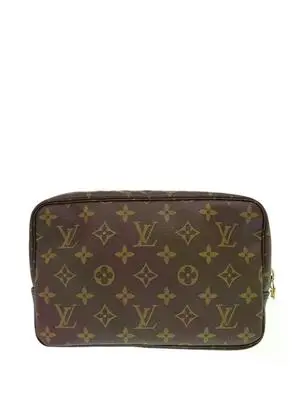 LOUIS VUITTON 1991 Monogram Trousse Toilette 23 - Brown