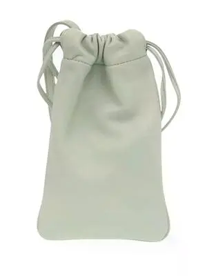 Celine 2010-2026 Calfskin Cuir Triomphe Phone Pouch Crossbody Bag - Green
