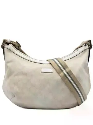 Gucci Gg Canvas Web Crossbody Bag - Neutrals