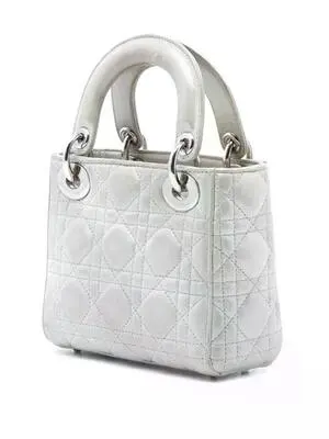 Dior 2016 Mini Lambskin Cannage Lady Satchel