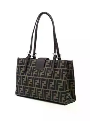 Fendi 2000-2010 Zucca Canvas Shoulder Bag