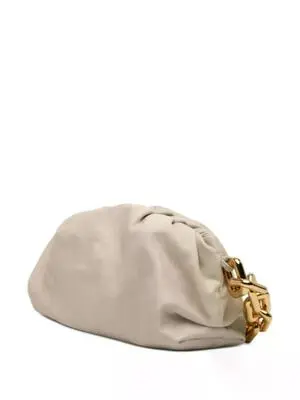 Bottega Veneta 2012-2026 Lambskin Chain Pouch - White