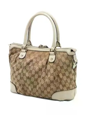 Gucci Gg Canvas Sukey Satchel - Neutrals