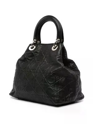 Dior 2008 Lambskin Cannage Soft Lady Tote Bag
