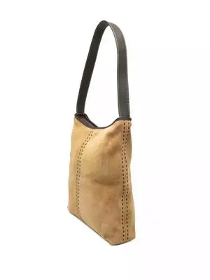 Loewe Anagram Suede Shoulder Bag