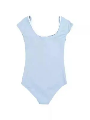 Gimaguas Eyelet-embellished Swimsuit - Blue