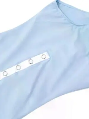 Gimaguas Eyelet-embellished Swimsuit - Blue