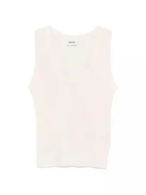 DRYKORN Ribbed Scoop-neck Top - Neutrals