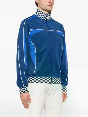 Casablanca Cyber Tricot Checkerboard-trim Jacket