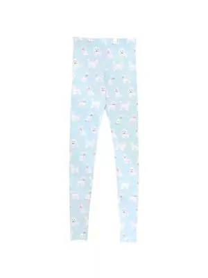 Fiorucci Poodle-print Stirrup Leggings