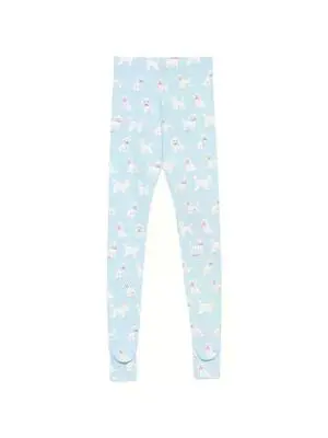 Fiorucci Poodle-print Stirrup Leggings
