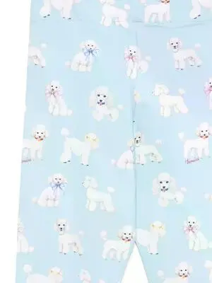 Fiorucci Poodle-print Stirrup Leggings