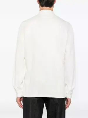 Brunello Cucinelli Band-collar Long-sleeve Shirt