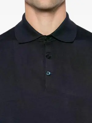 Brunello Cucinelli Long-sleeve Polo Shirt - Blue