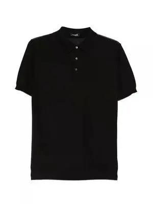 CENERE GB Short-sleeve Polo Shirt - Black