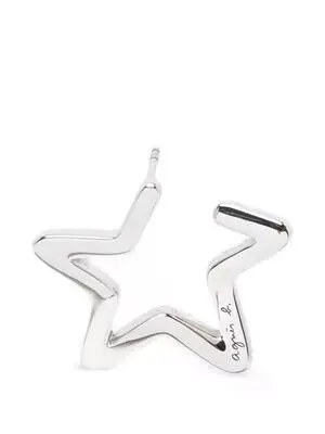 AGNES B. Star Stud Earrings - Silver
