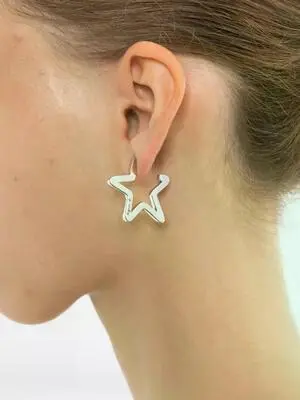 AGNES B. Rock Star Earrings - Silver