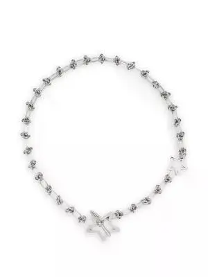 AGNES B. Star Pendant Necklace - Silver