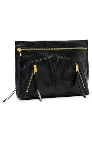 ALLSAINTS Leather Clutch - Black