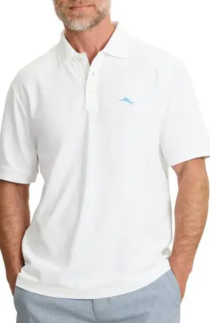 Tommy Bahama Emfielder Icon Solid Islandzone® Polo - Bright White