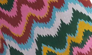 Boden Boho Print Tie Neck Cotton Kaftan Midi Dress