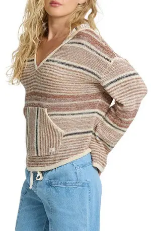 BILLABONG Baja Beach Stripe Cotton Blend Hoodie
