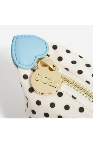 Stoney Clover Lane Nylon Dot Print Pouchette - Small Dot Black Base
